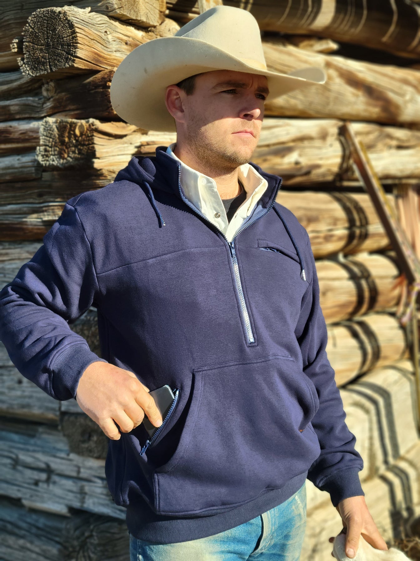 High Country 1/2 Zip Hoodie – Cow Boss Ranchwear